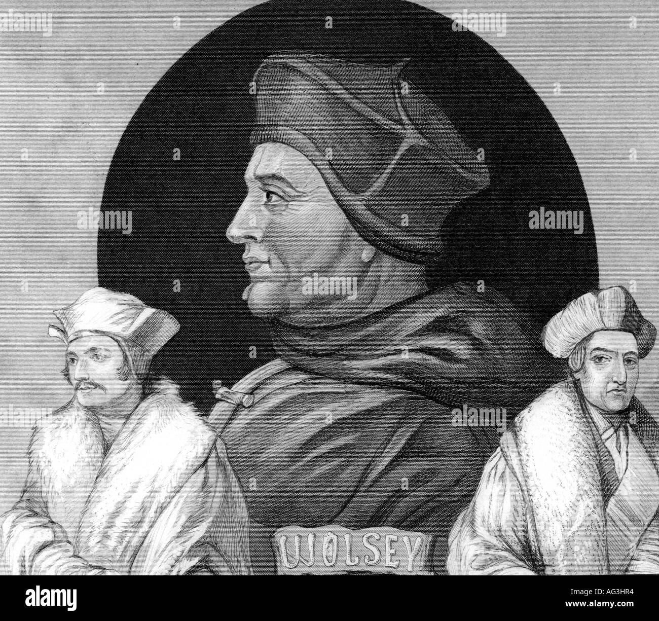 Cardinal wolsey portrait Black and White Stock Photos & Images - Alamy