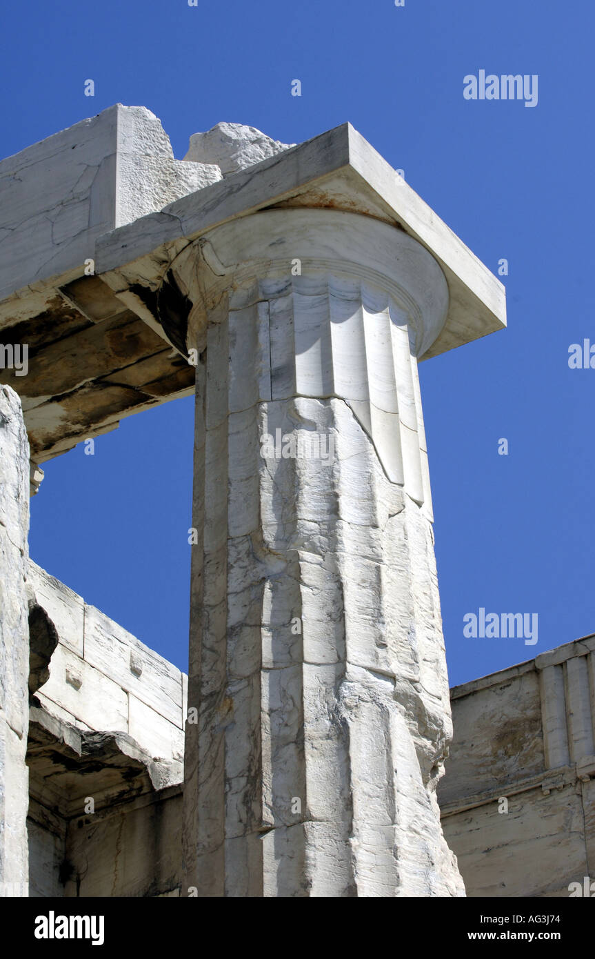 doric column acropolis Stock Photo - Alamy
