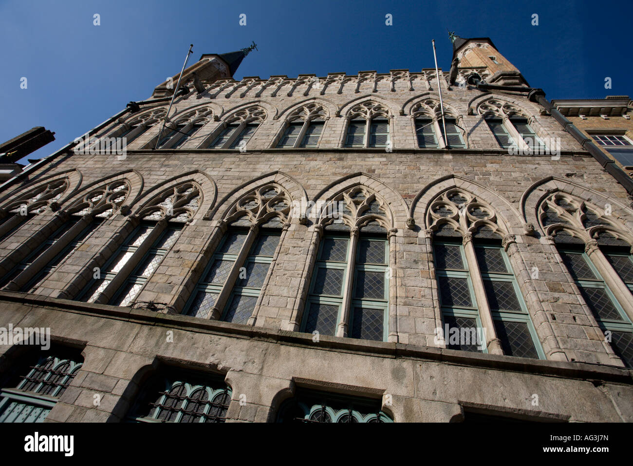 Architecture in Ypres Belgium Stock Photo - Alamy
