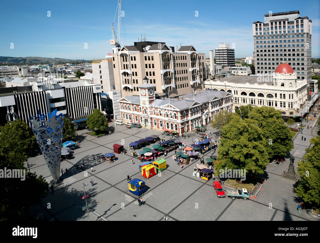Christchurch aerial new zealand hi-res stock photography and images - Alamy