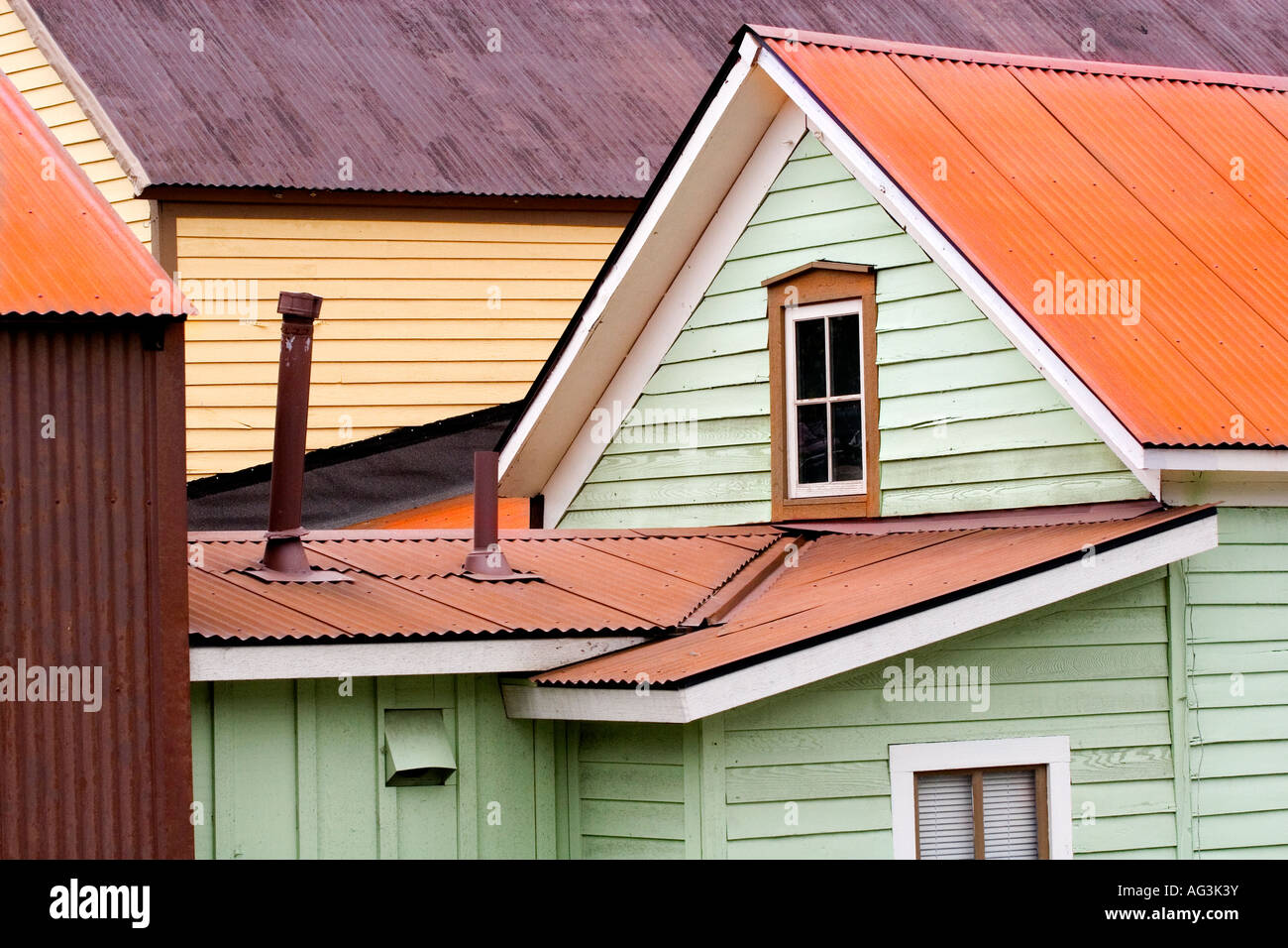 Rooftop design in Breckenridge Colorado Stock Photo - Alamy