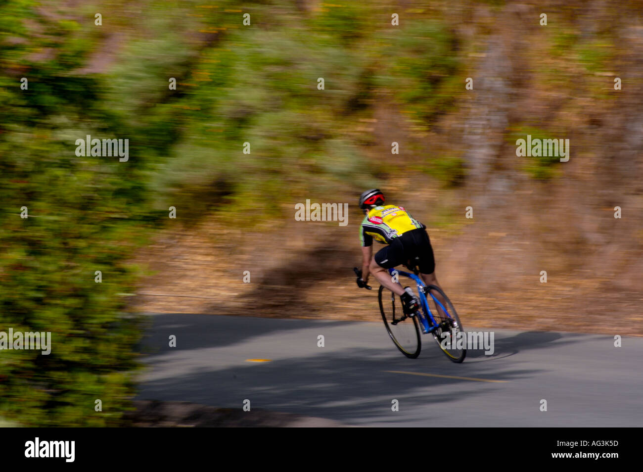 Usa bicyclist on u s bike route hi-res stock photography and images - Alamy