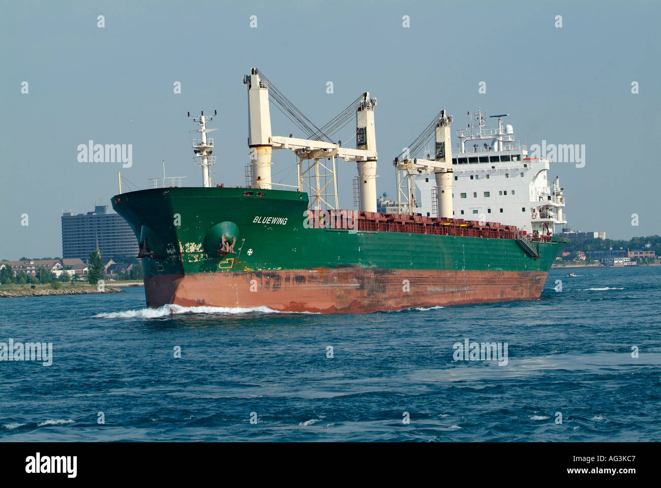 International and domestic Freighter Shipping on the St Clair River at ...