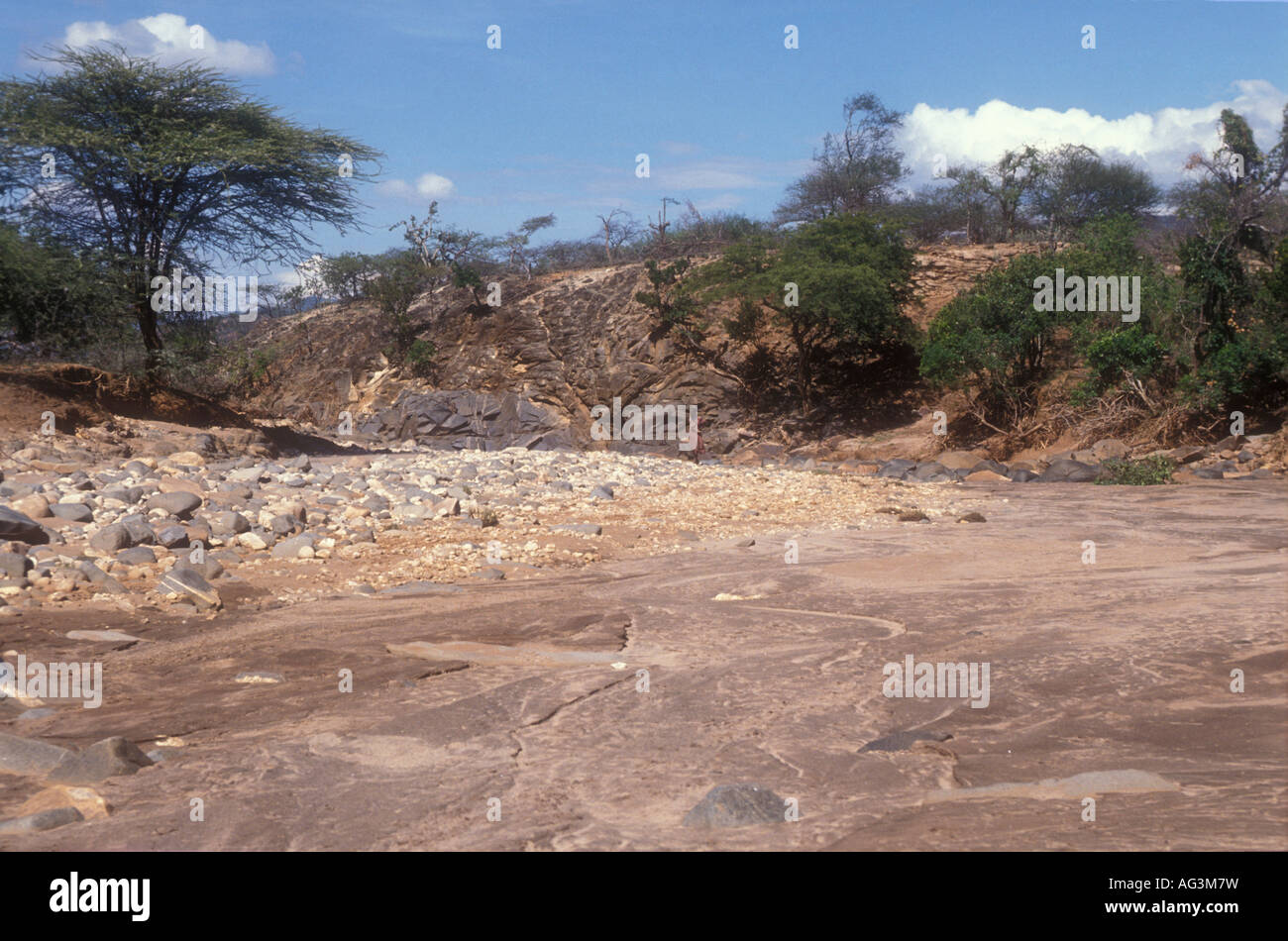 Dry river in West Pokot, Kenya Stock Photo - Alamy