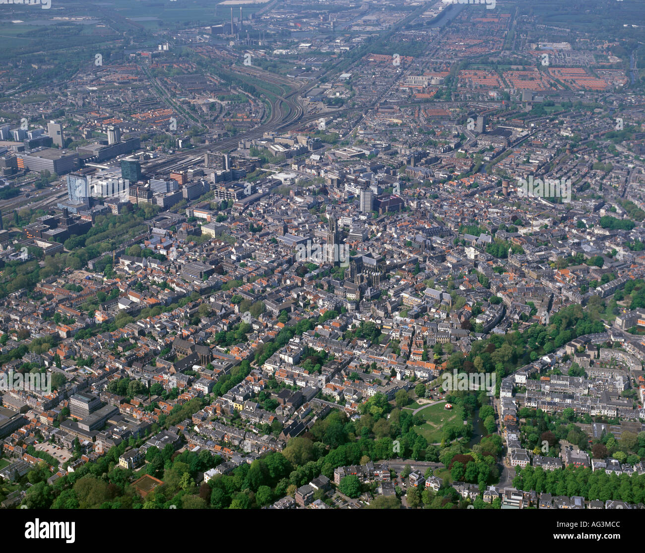 Aerial view of Utrecht Holland Stock Photo - Alamy