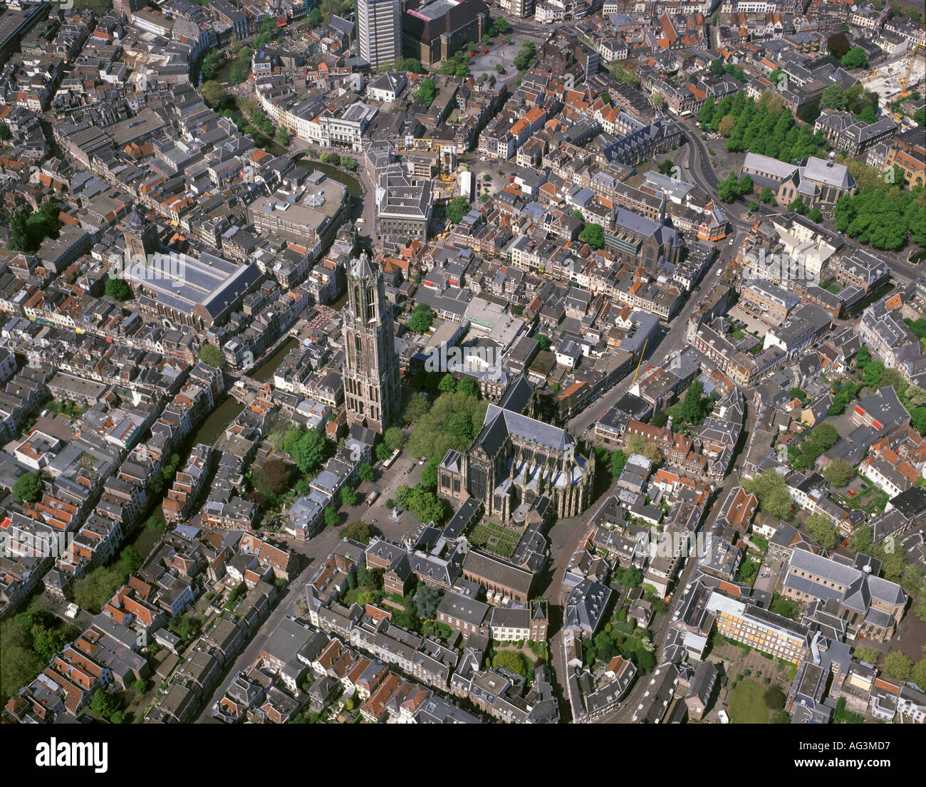 Aerial view of Utrecht Holland Stock Photo - Alamy