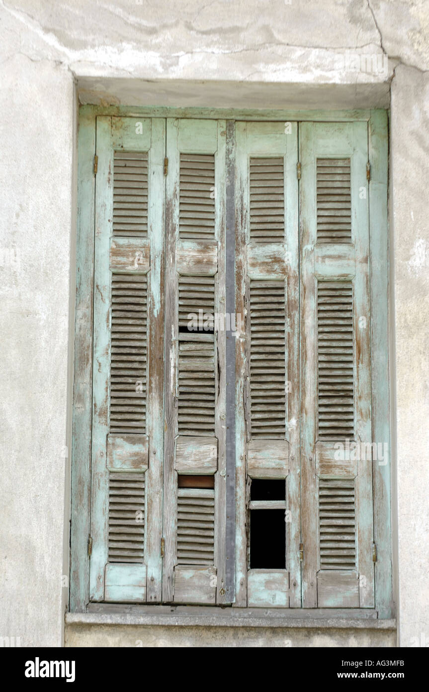 shutter window frames Agrinon Greece greek building property hosue ...