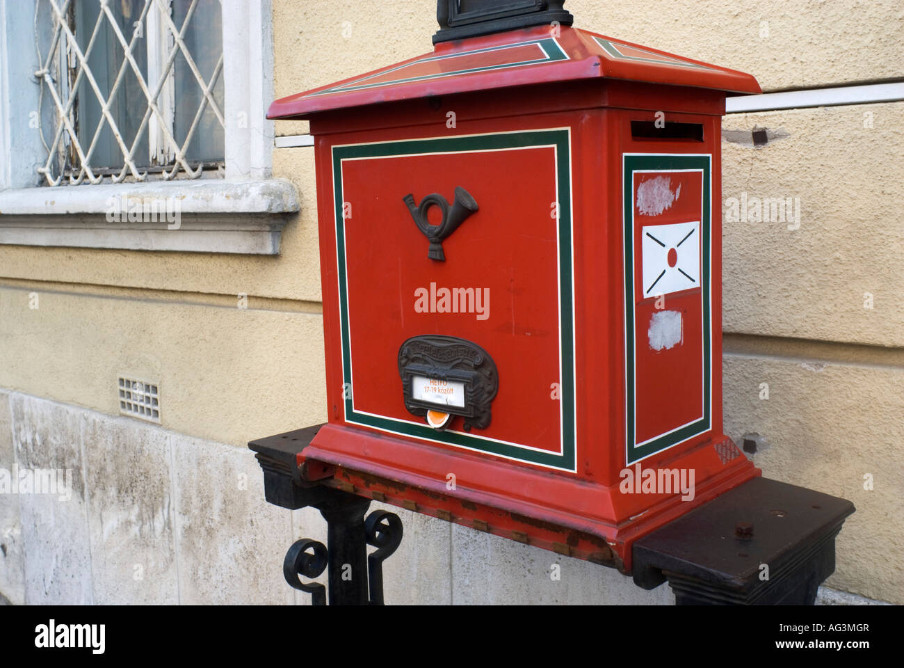Old Post Box Castle District Budapest Hungary Stock Photo - Alamy