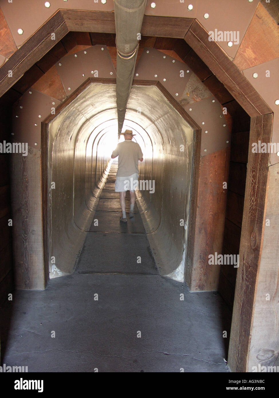 Walking Through Tunnel Stock Photo - Alamy