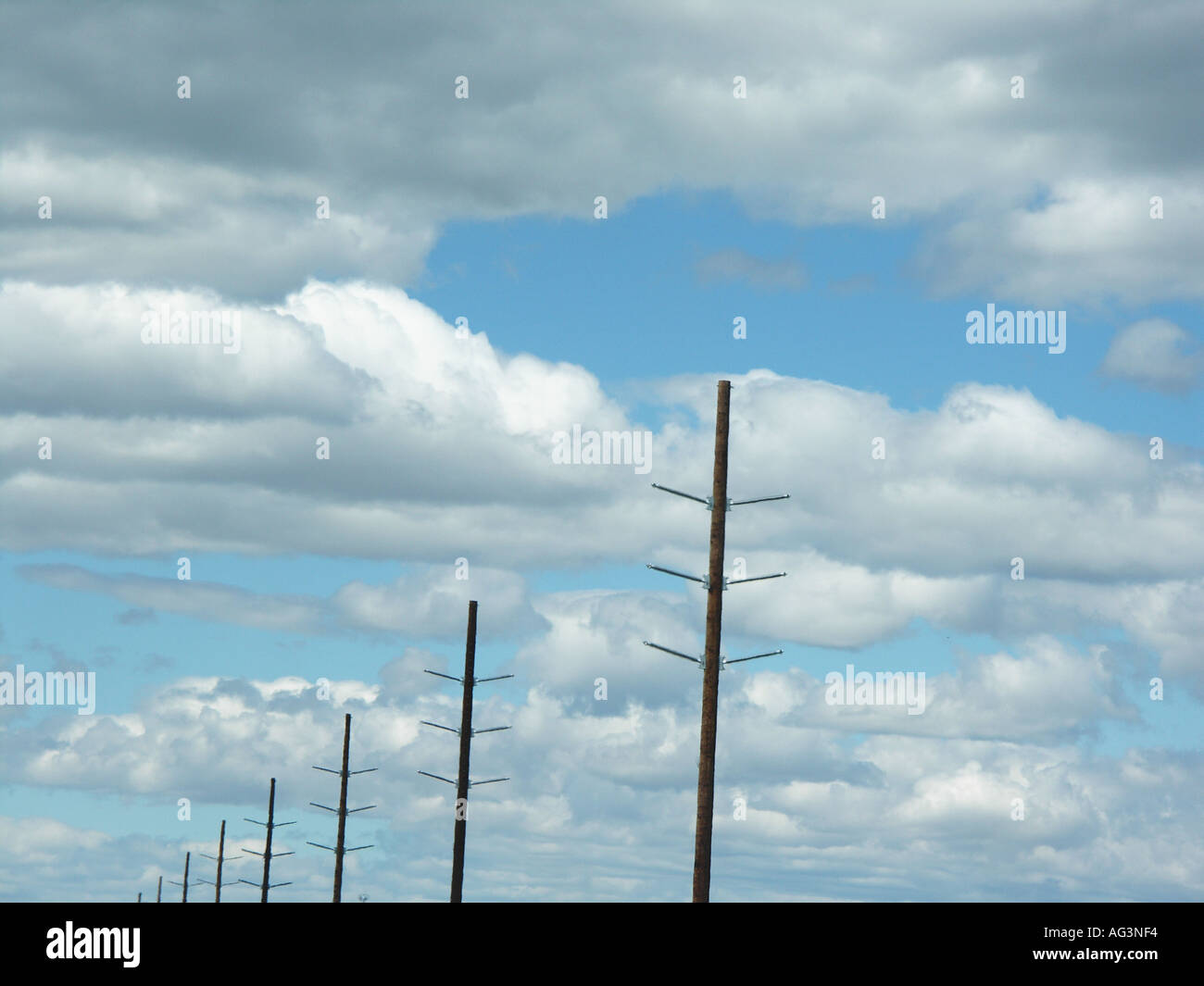 Telephone poles hi-res stock photography and images - Alamy