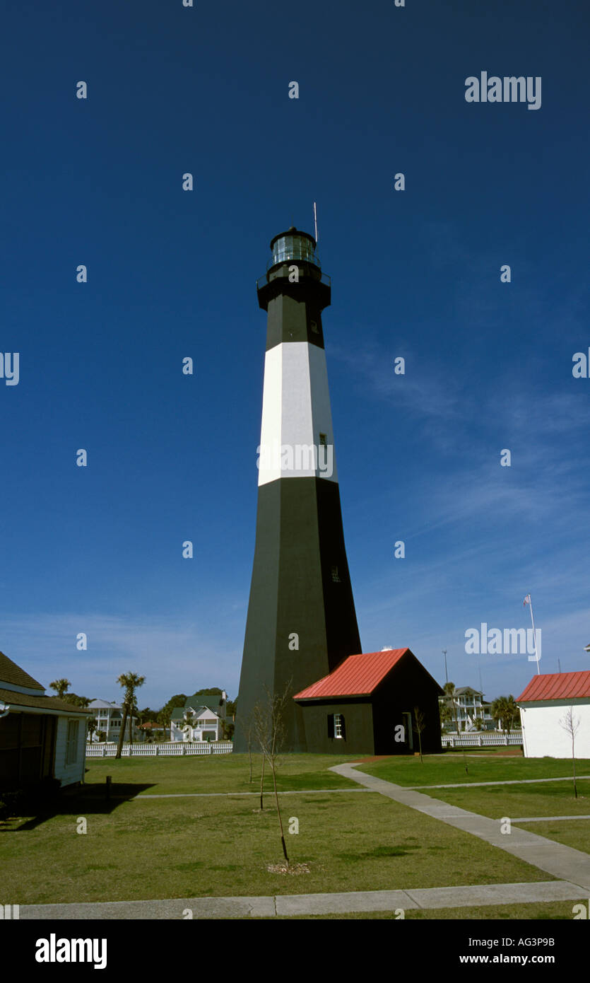 Georgia Tybee Island lighthouse Stock Photo - Alamy