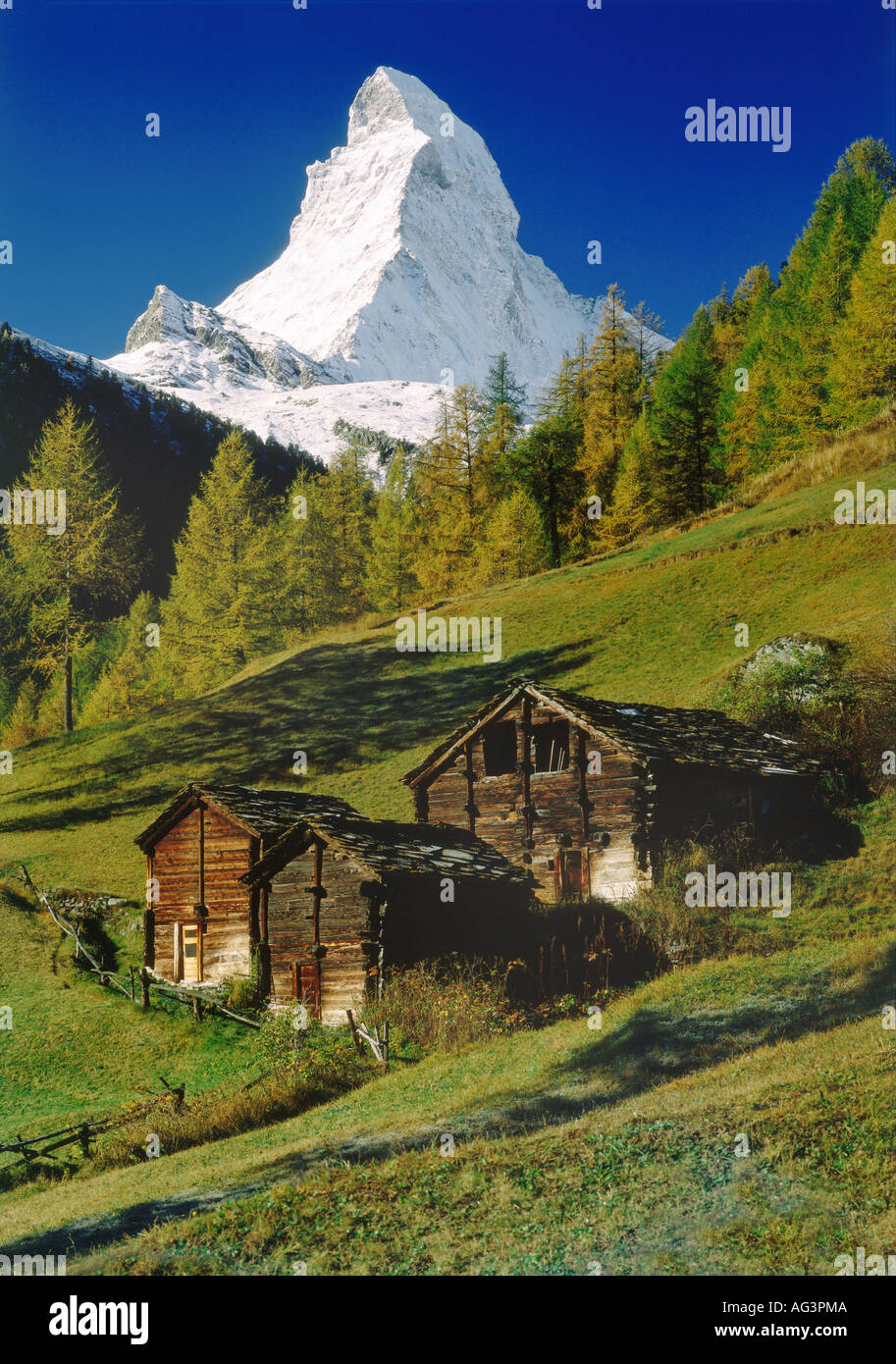geography / travel, Switzerland, Valais, landscapes, Matterhorn with ...