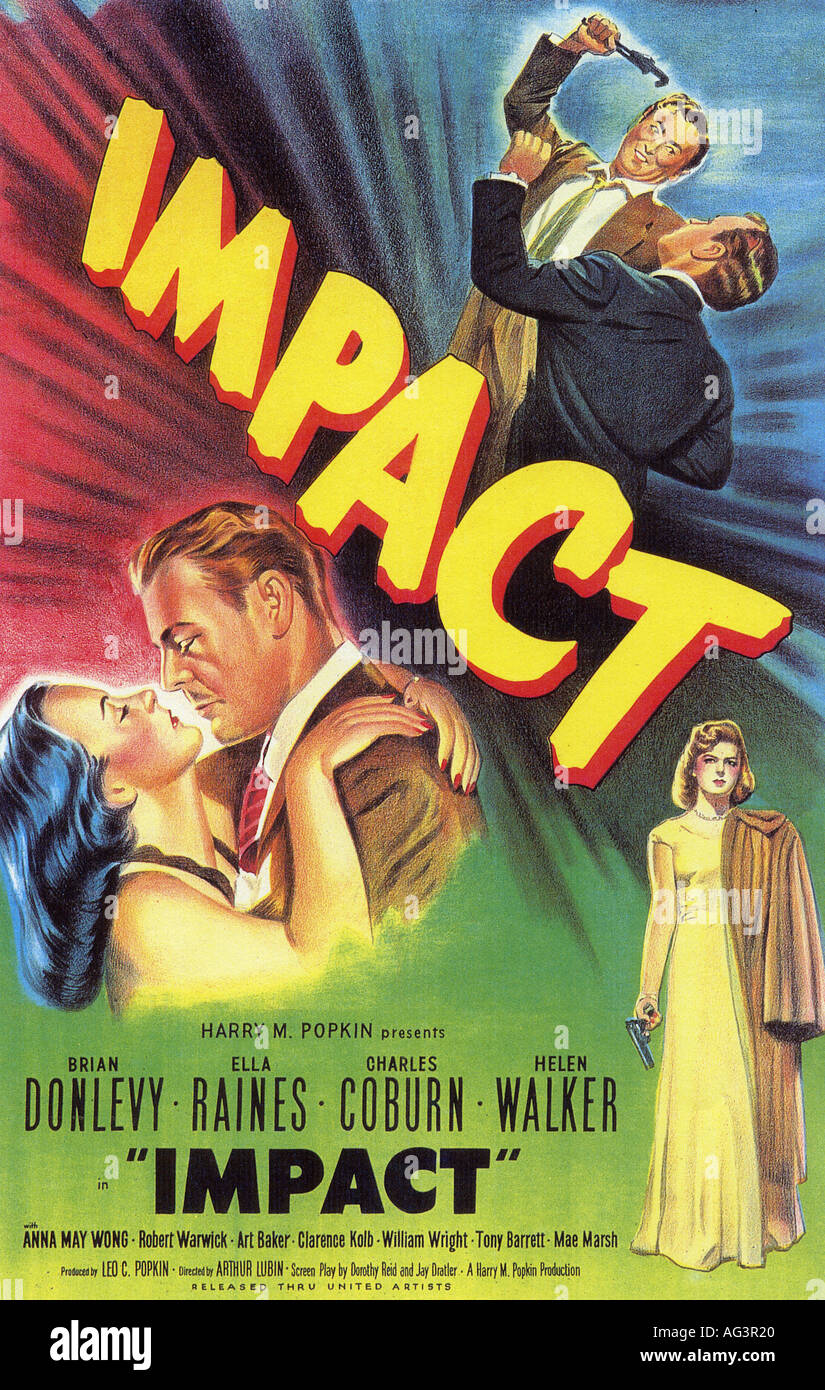 IMPACT poster for 1949 film Stock Photo - Alamy