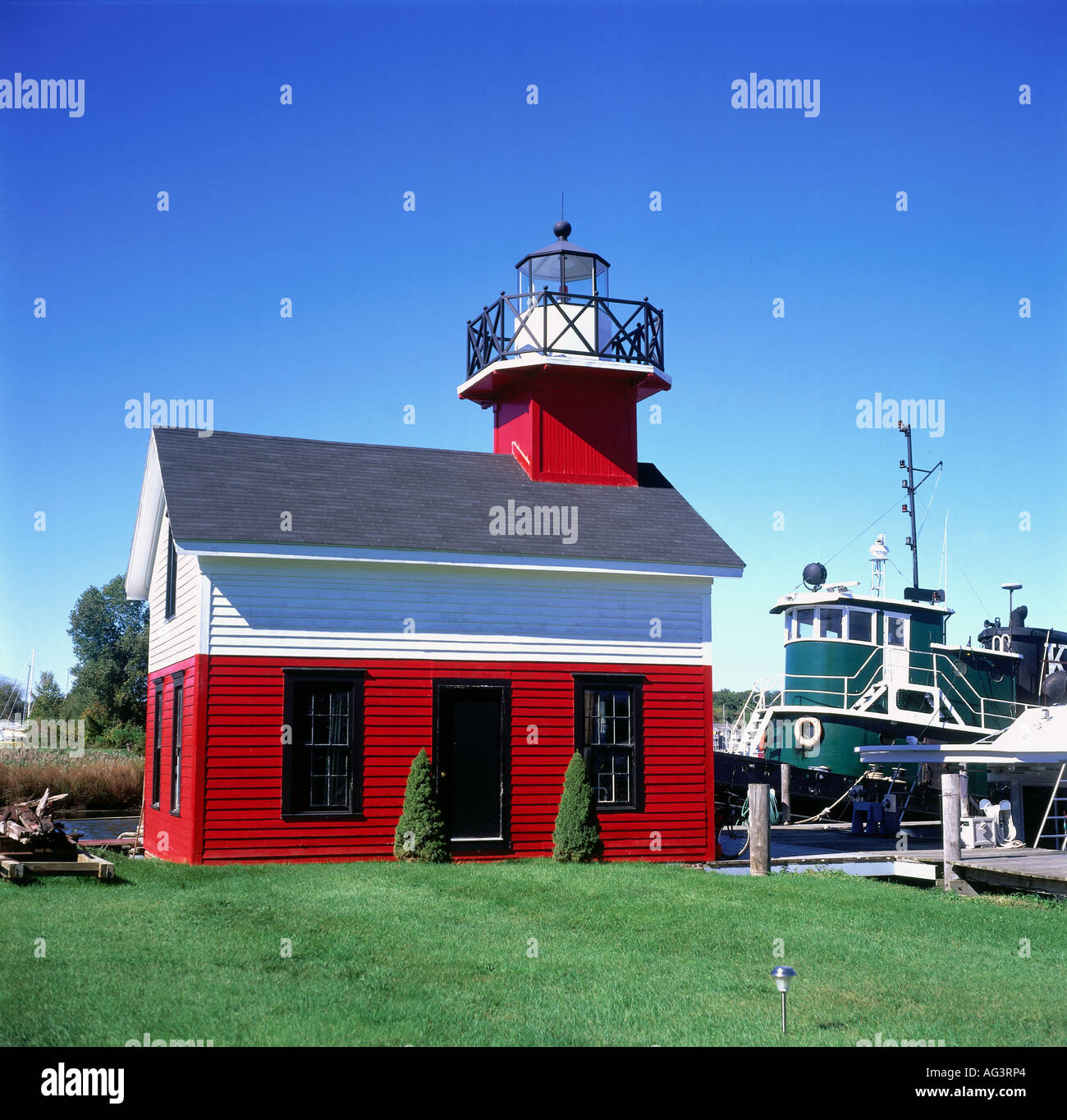geography / travel, USA, Pennsylvania, Saugatuck, buildings, lighthouse ...