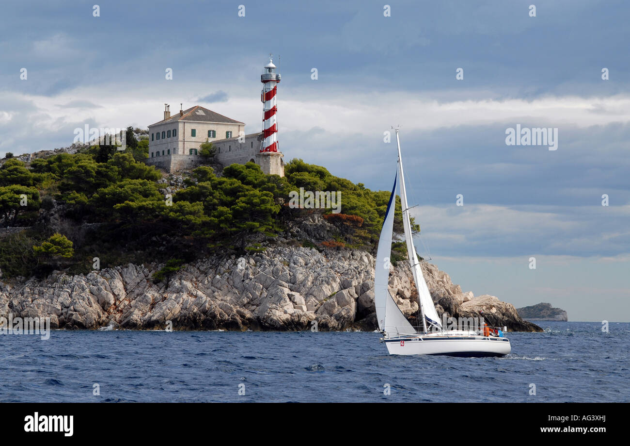 Sail boats kornati hi-res stock photography and images - Alamy