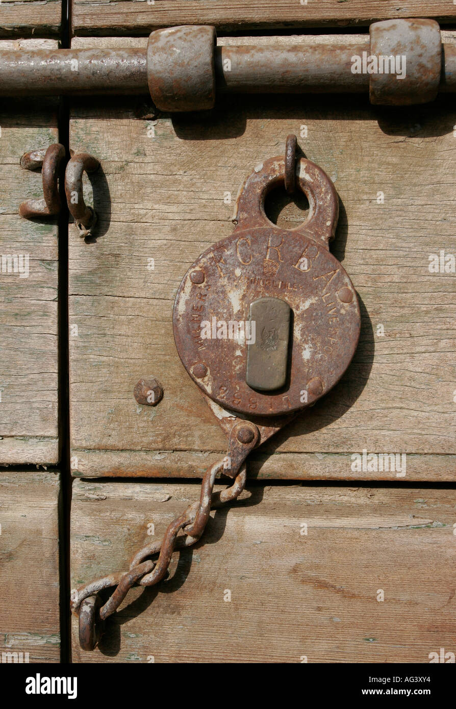Bolted locked wooden door in hi-res stock photography and images - Alamy