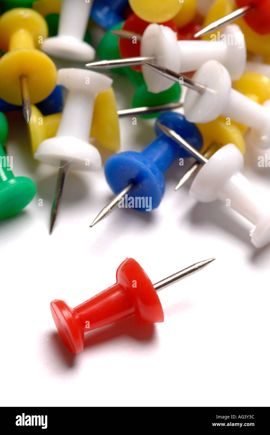 Red pins map hi-res stock photography and images - Alamy