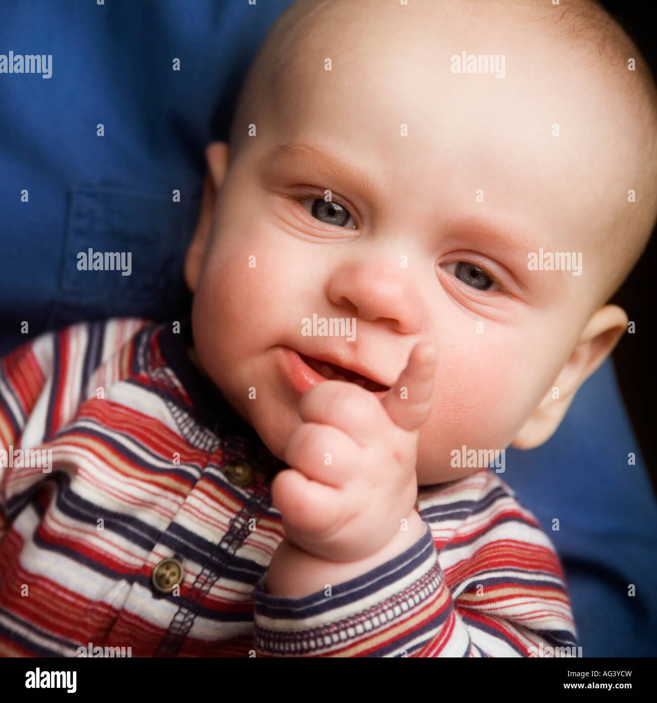 Portrait of a baby pointing Stock Photo - Alamy