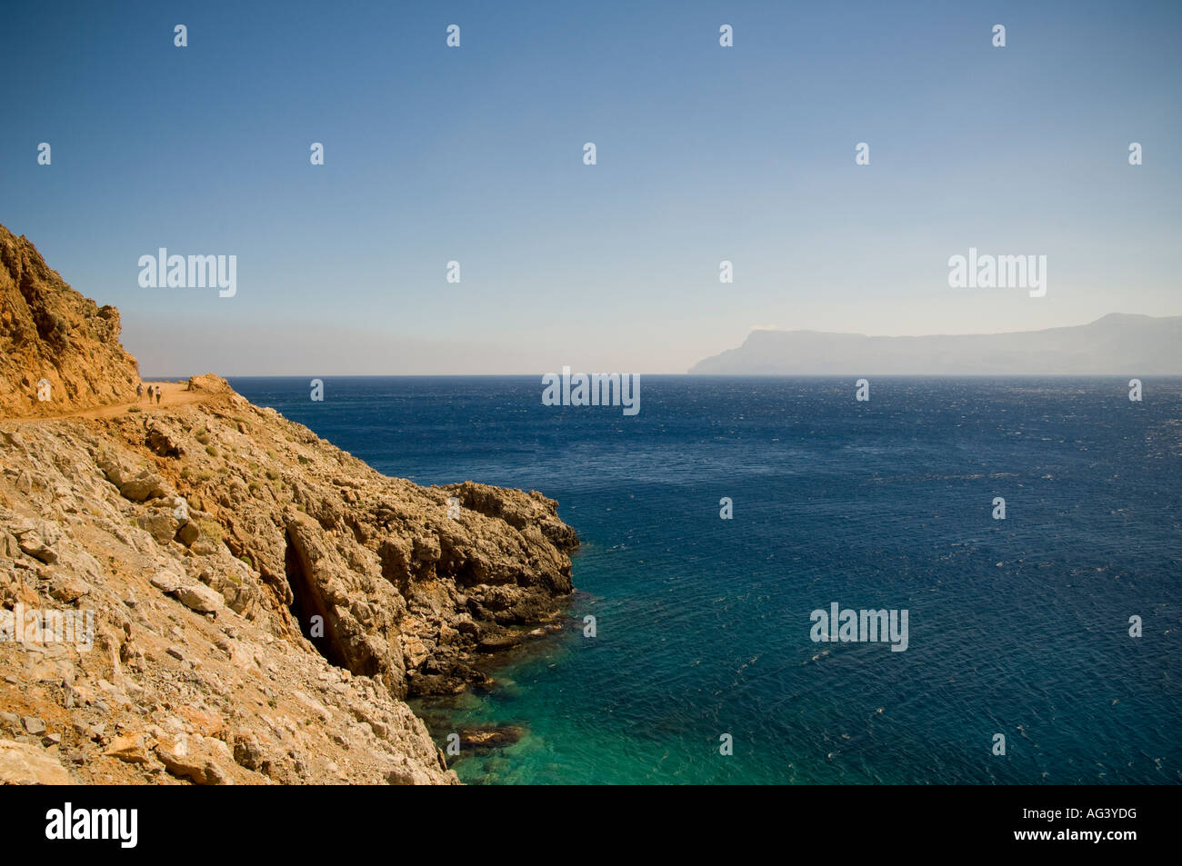 Seascape with cliffs. Crete, Greece Stock Photo - Alamy