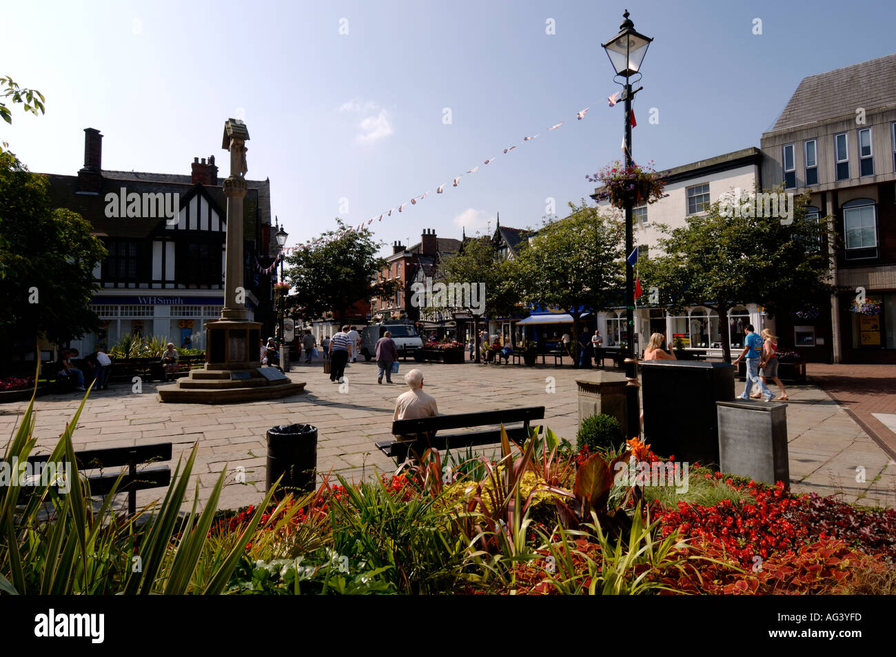 Nantwich Town Centre Cheshire England UK Stock Photo - Alamy
