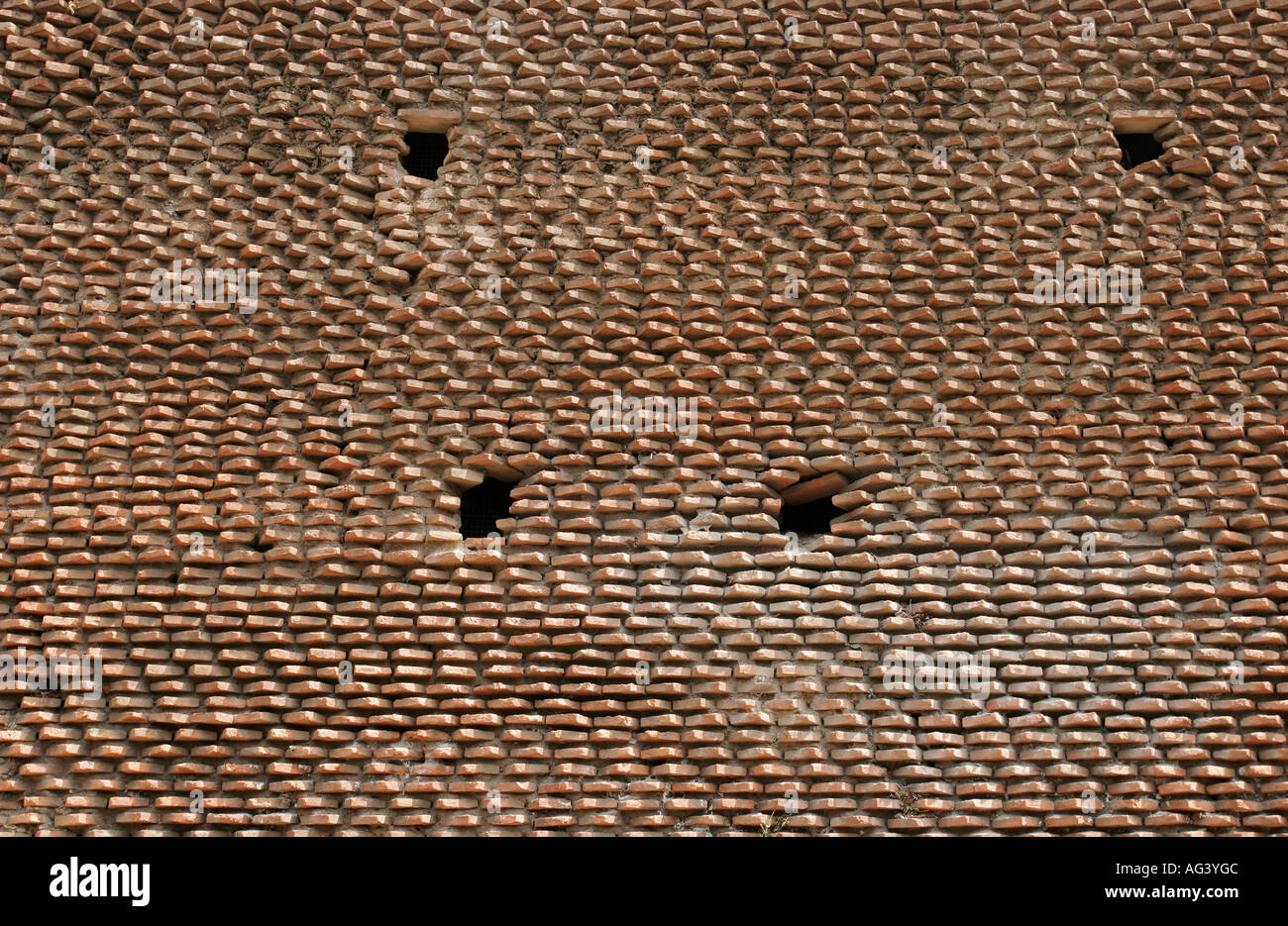 Roman brick wall Stock Photo - Alamy