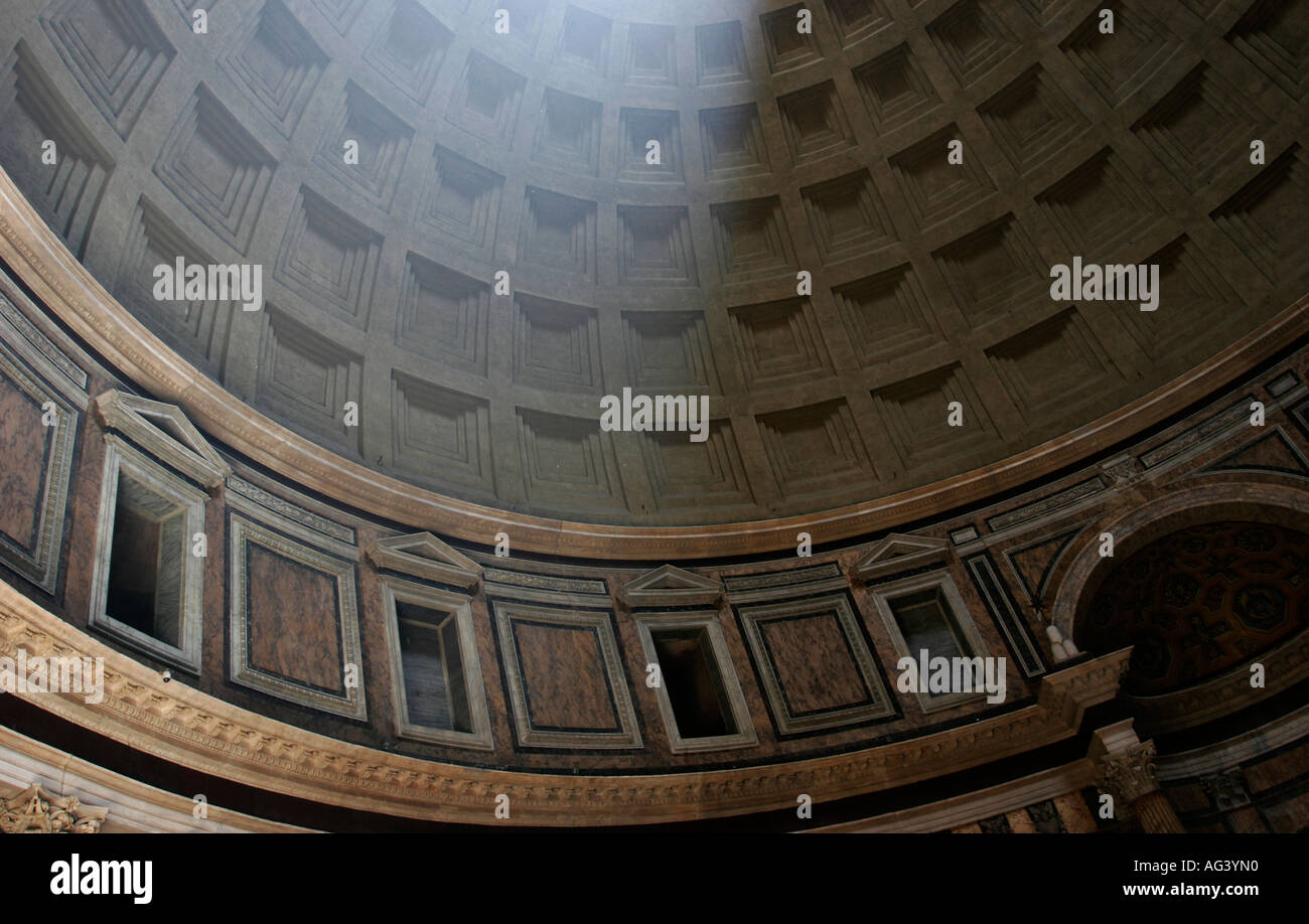 Ceiling of the Pantheon, Rome, Italy Stock Photo - Alamy