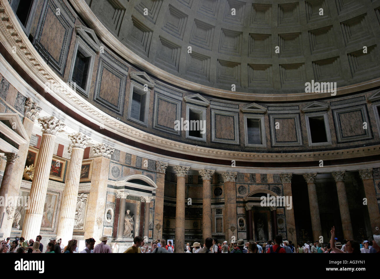 Interior of the Pantheon, Rome Stock Photo - Alamy