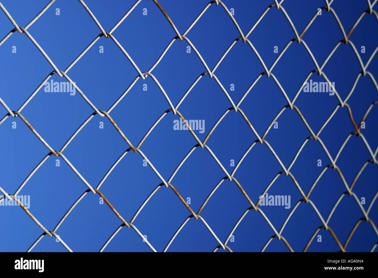 Metal wire fence Stock Photo - Alamy