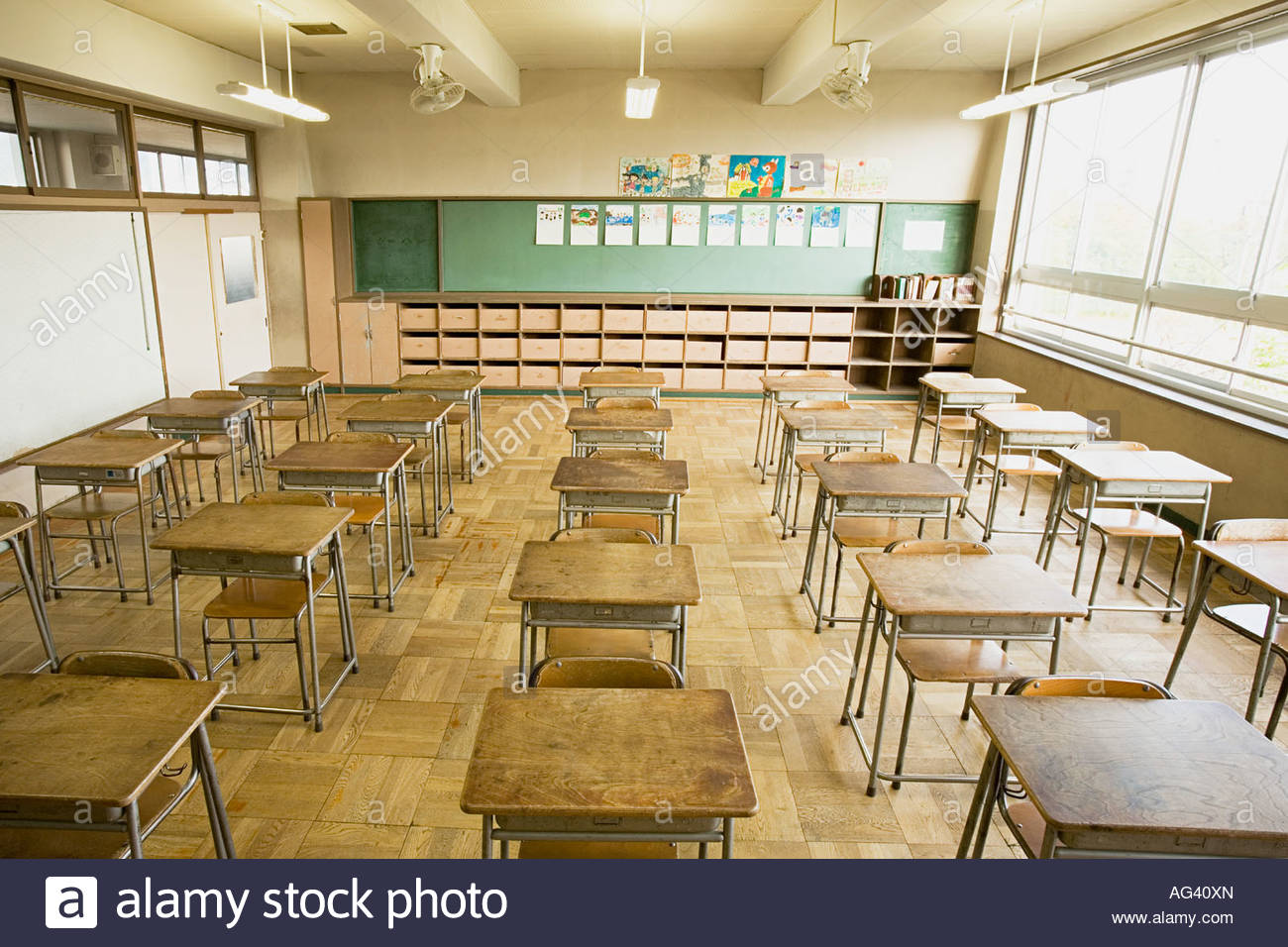 Empty Classroom And Desks Stock Photos & Empty Classroom And Desks ...