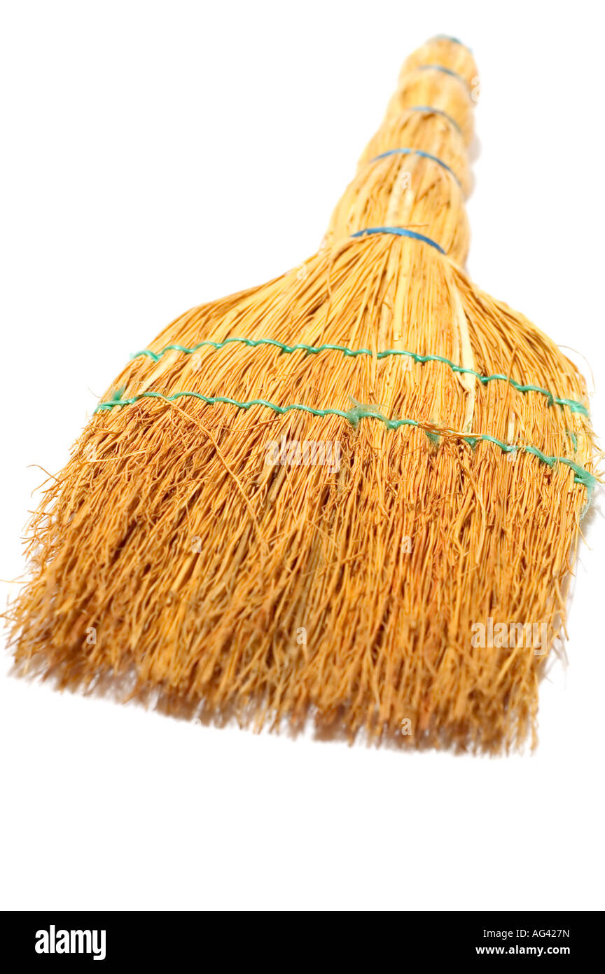 series isolated on white Short handled broom Stock Photo - Alamy