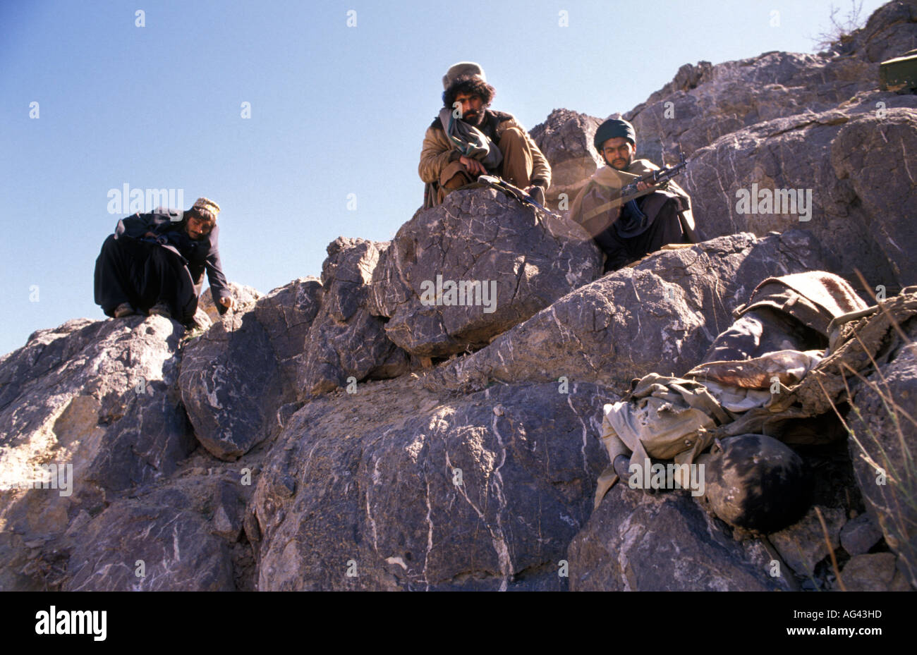 Afghanistan Kandahar Mujahedin during the last year of the war with the ...