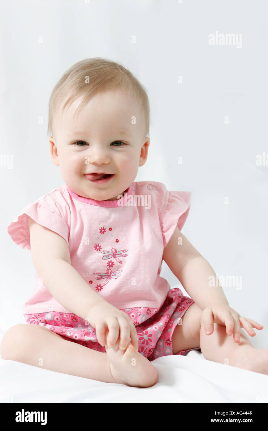 Baby girl portrait Stock Photo - Alamy