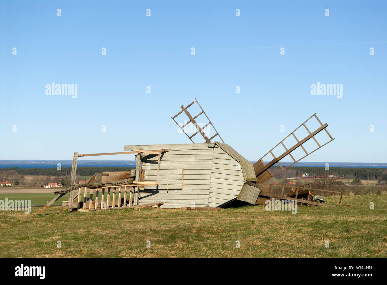Animal Farm Windmill Destroyed