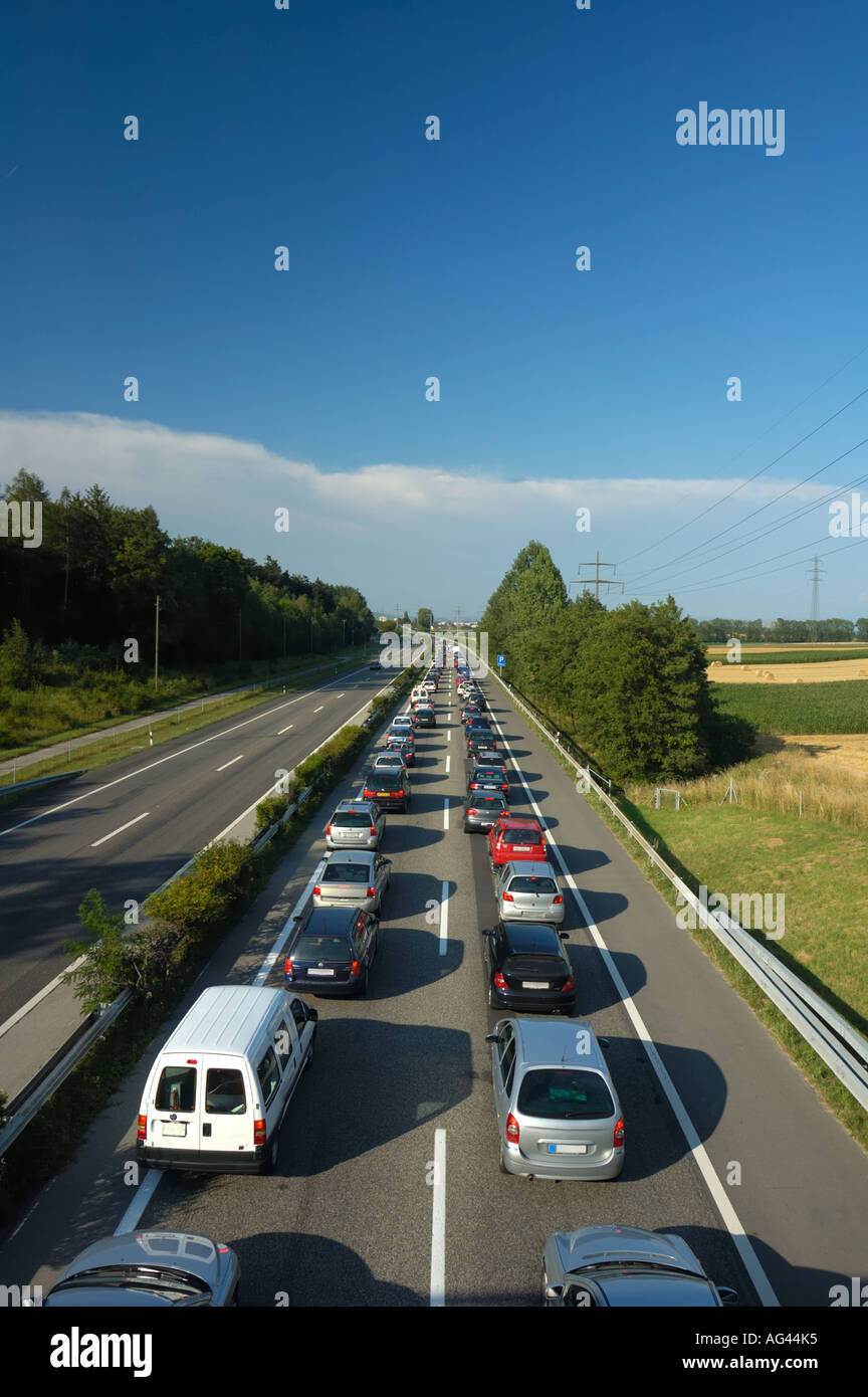 Traffic jam ... one way Stock Photo - Alamy