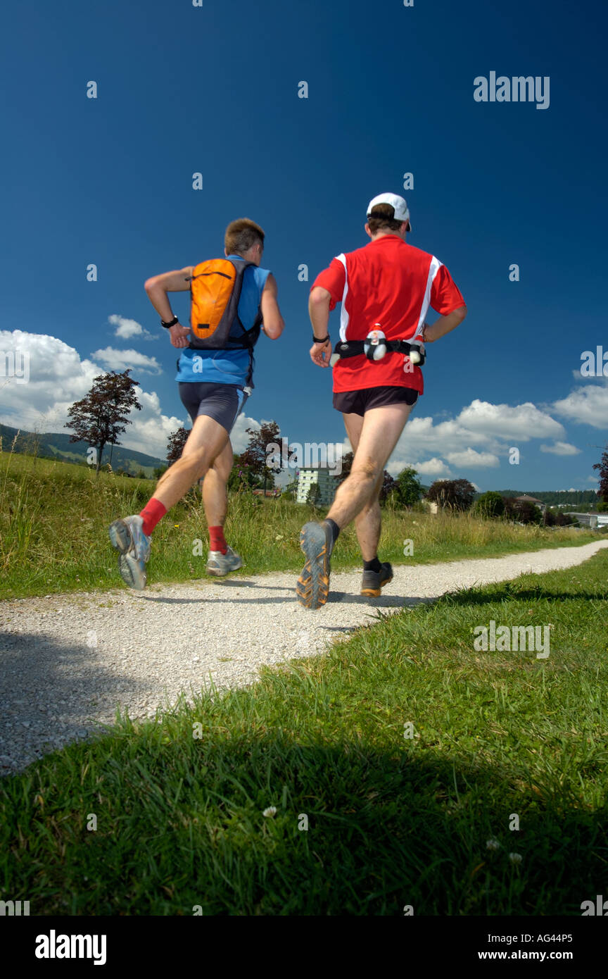 Marathon runners cross country hi-res stock photography and images - Alamy
