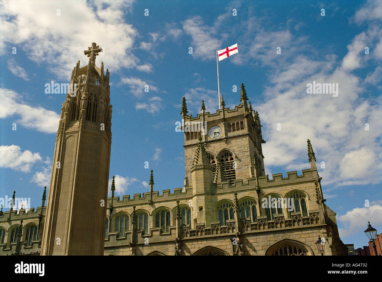 Christian Church and England flag Stock Photo - Alamy