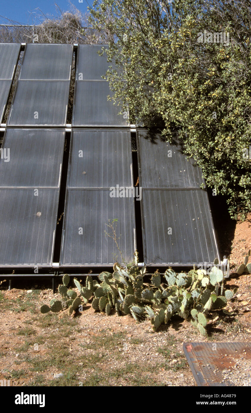Biosphere 2 Sonoran Desert Arizona USA Solar Panel Stock Photo - Alamy
