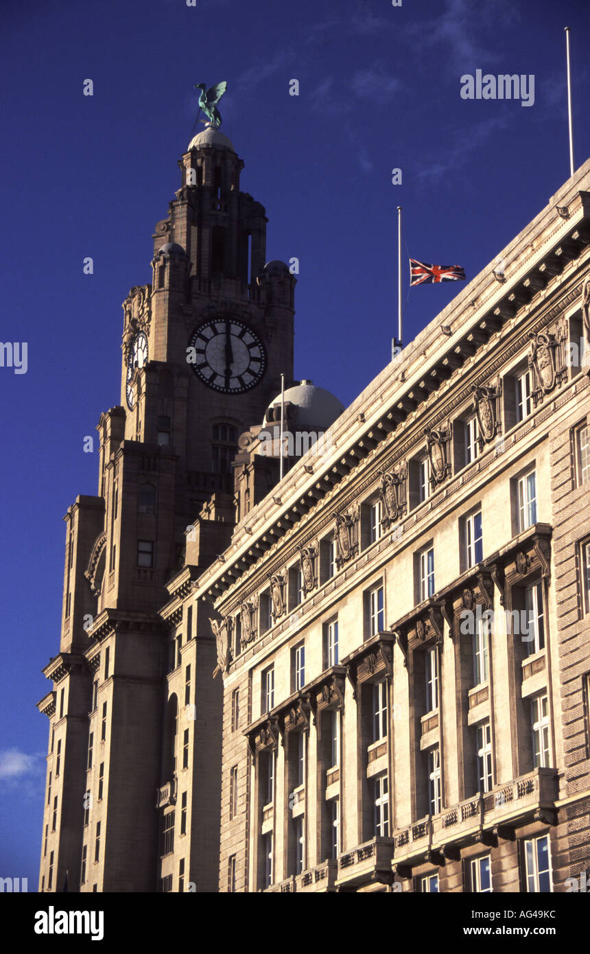 The famous Royal Liver Building, Landmark of the Liverpool Docks ...