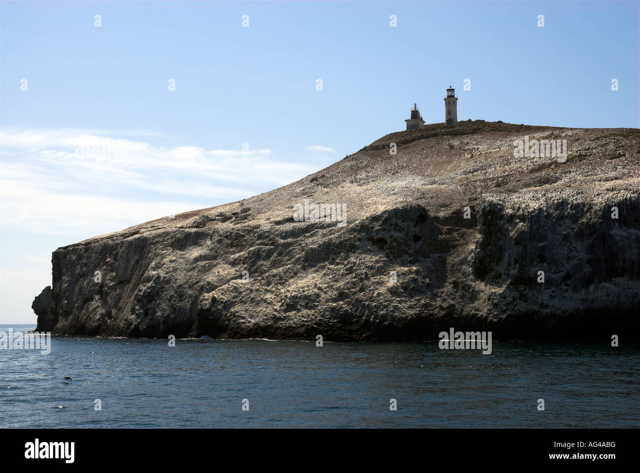 East Anacapa Island with view of the lighthouse Stock Photo - Alamy