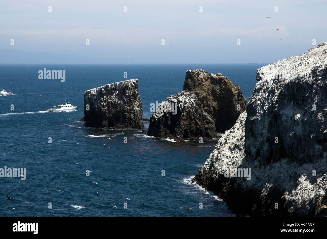 A view of the rocky Eastern tip of Anacapa Island Stock Photo - Alamy
