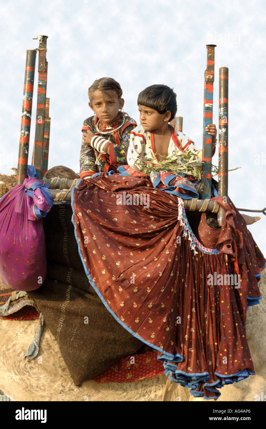 HMA79201 Two Rural Children Akola Akot Maharashtra India Stock Photo ...