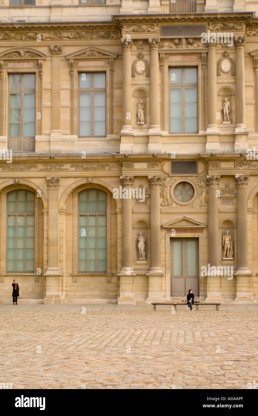 Louvre outside hi-res stock photography and images - Alamy