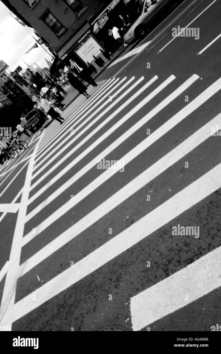 New pedestrian crossing Black and White Stock Photos & Images - Alamy