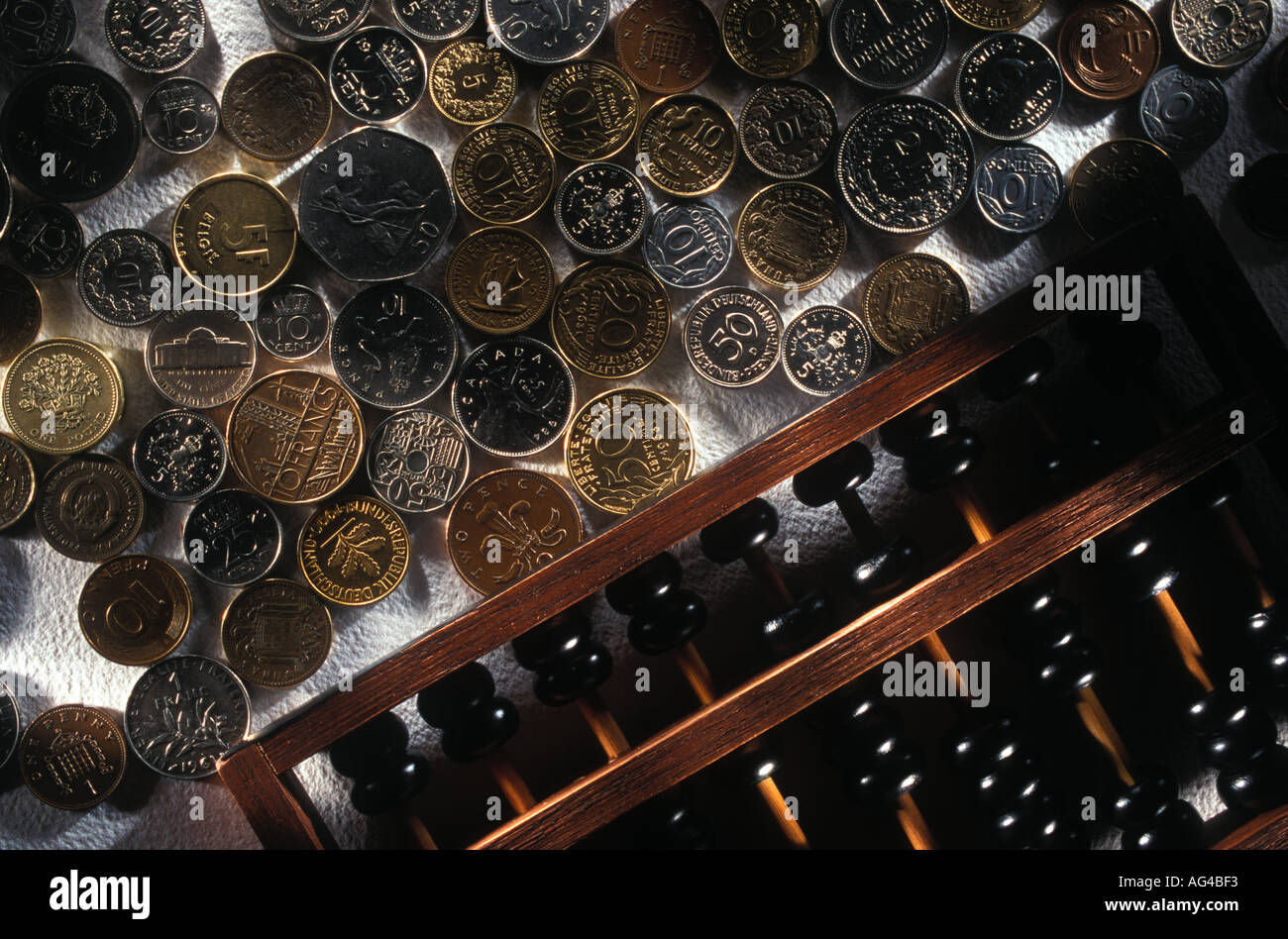 Calculate coins hi-res stock photography and images - Alamy