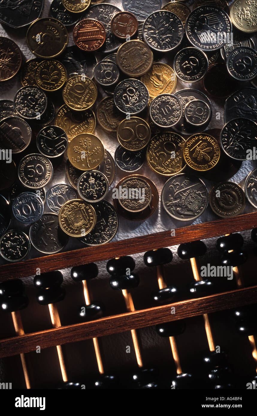 Calculate coins hi-res stock photography and images - Alamy