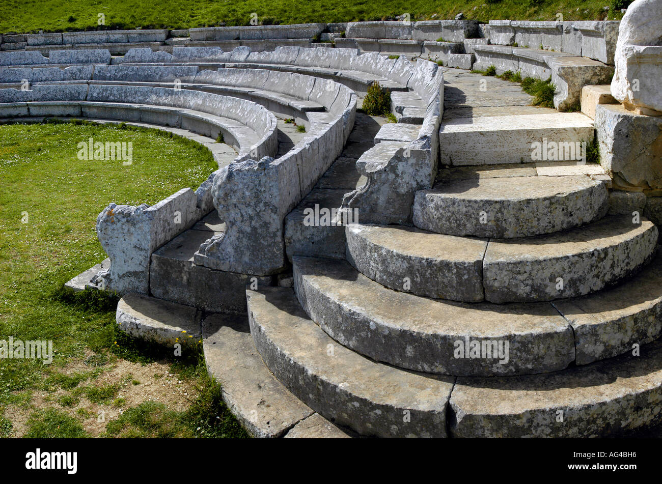 Part of the temple theatre complex of ancient Samnium found in the ...