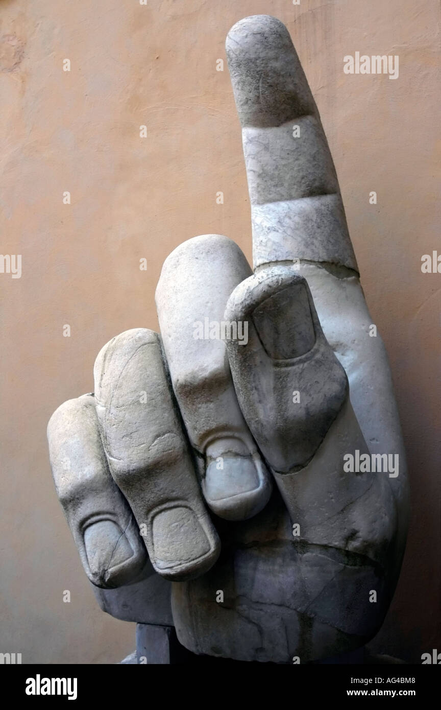 Hand Of Colossal Statue Rome High Resolution Stock Photography and ...
