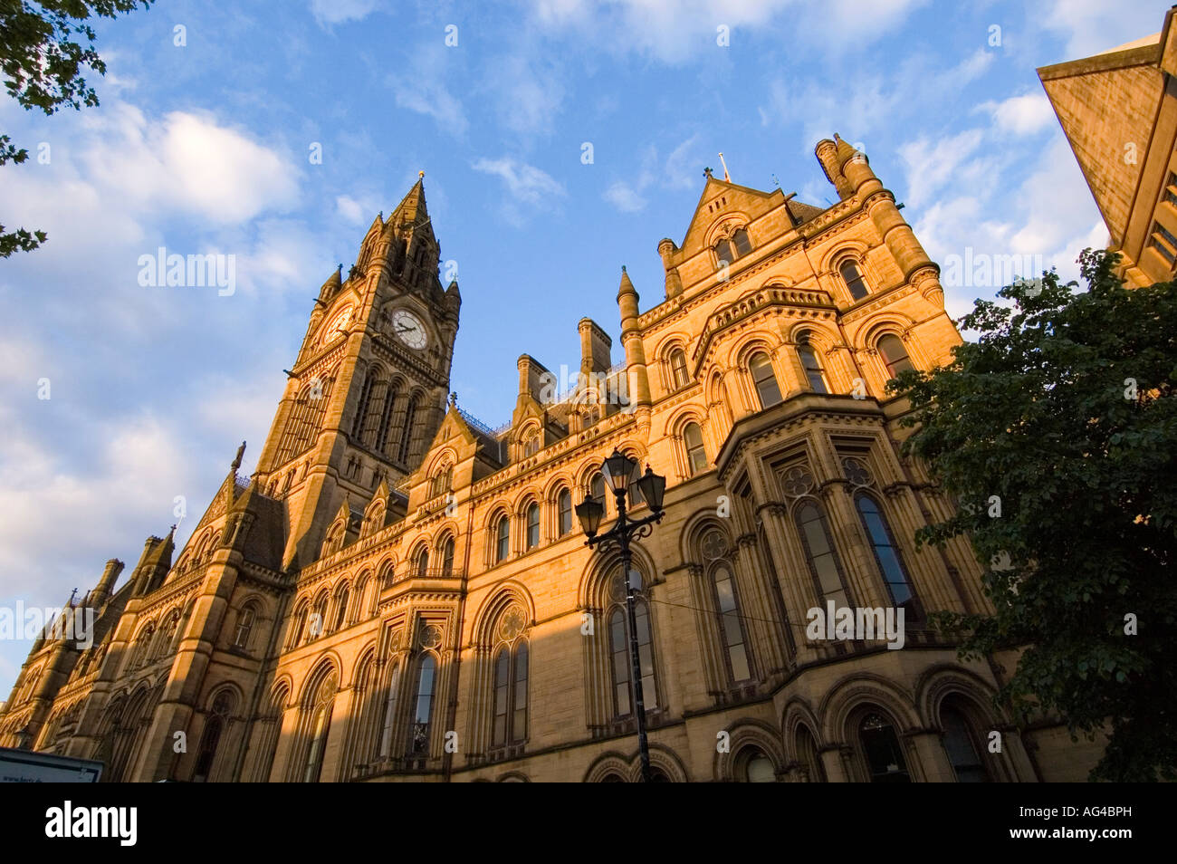 Manchester town hall, England uk Stock Photo - Alamy