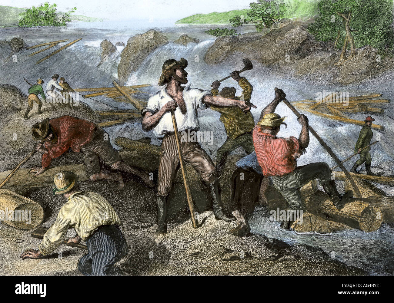 19th Century Logging High Resolution Stock Photography and Images - Alamy