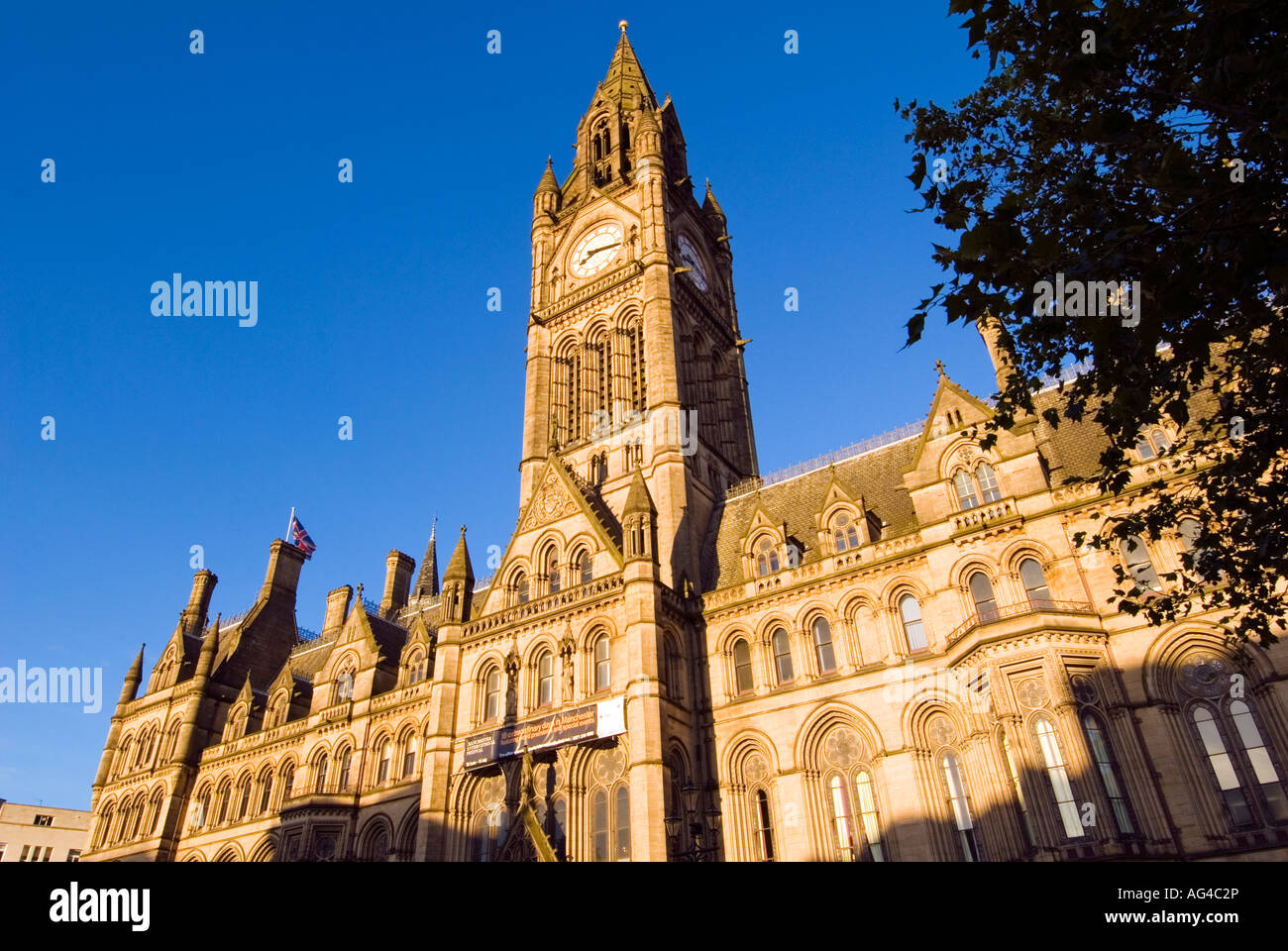 Manchester town hall, England uk Stock Photo - Alamy